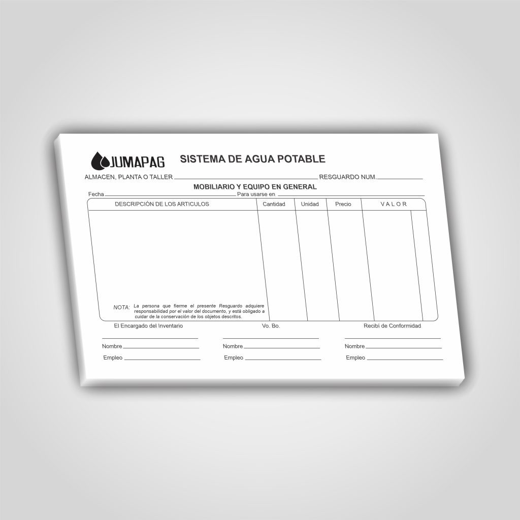 FORMATOS DE CONTROL INTERNO – Imprenta MarcoPolo