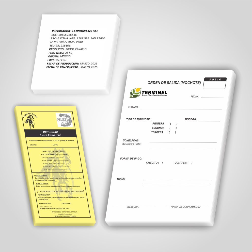 FORMATOS DE CONTROL INTERNO – Imprenta MarcoPolo